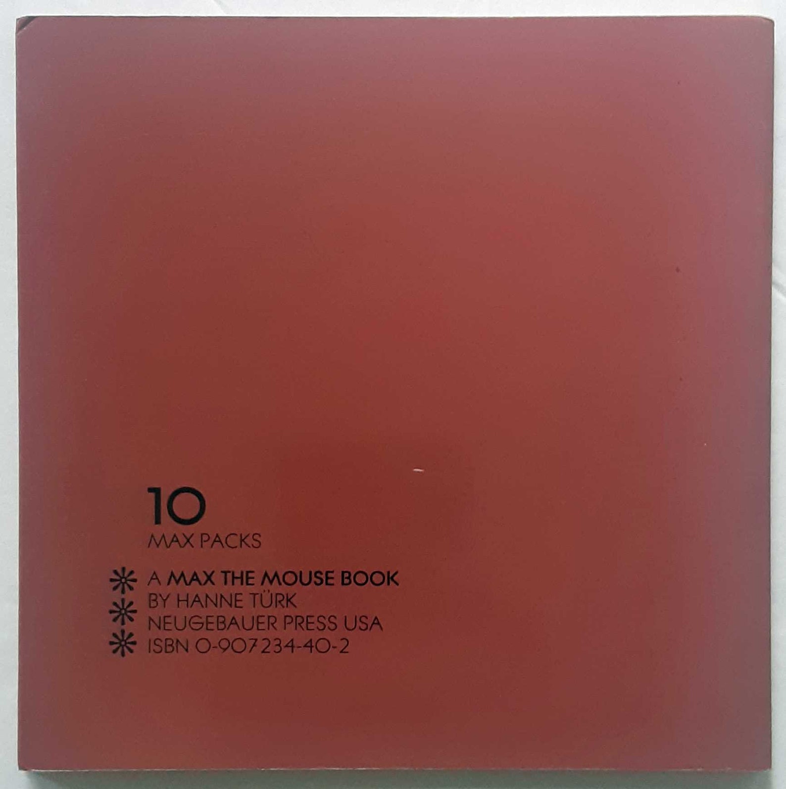 MAX THE MOUSE - Max Paks, by Hanne Turk, 1984, No. 10 in the Series ...