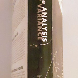 SCHEFFE TEST, S-METHOD, the Anaysis of Variance, by Henry Sheffe, 1959 ...