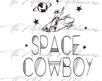 You Can Have Your Space Cowboy, Cow Print, Glitter, Western, Retro ...