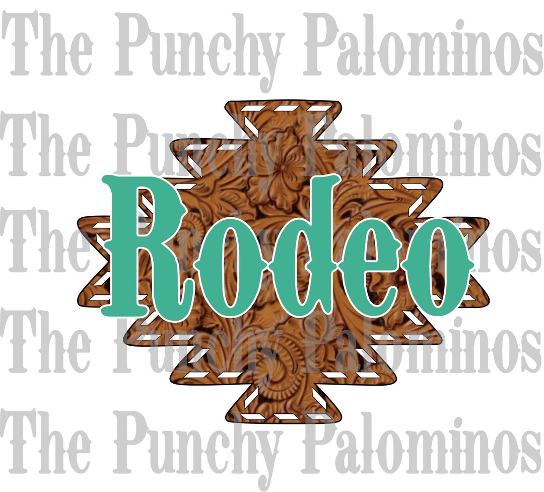 Tooled Buckstitch Leather Rodeo Aztec Digital Download - Etsy