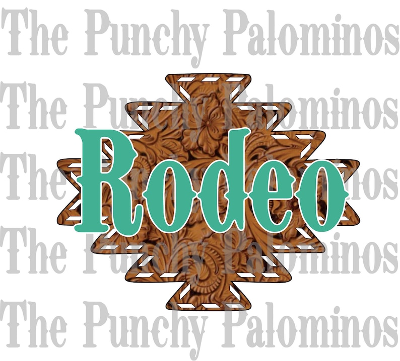 Tooled Buckstitch Leather Rodeo Aztec Digital Download - Etsy