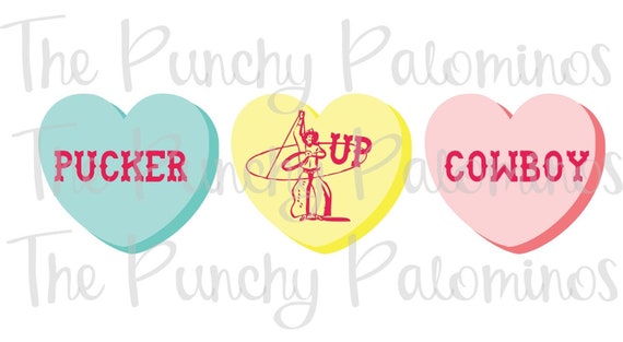 Pucker up Cowboy Valentine Digital Download | Etsy