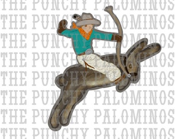 Cowboy Easter Bunny Svg - Etsy