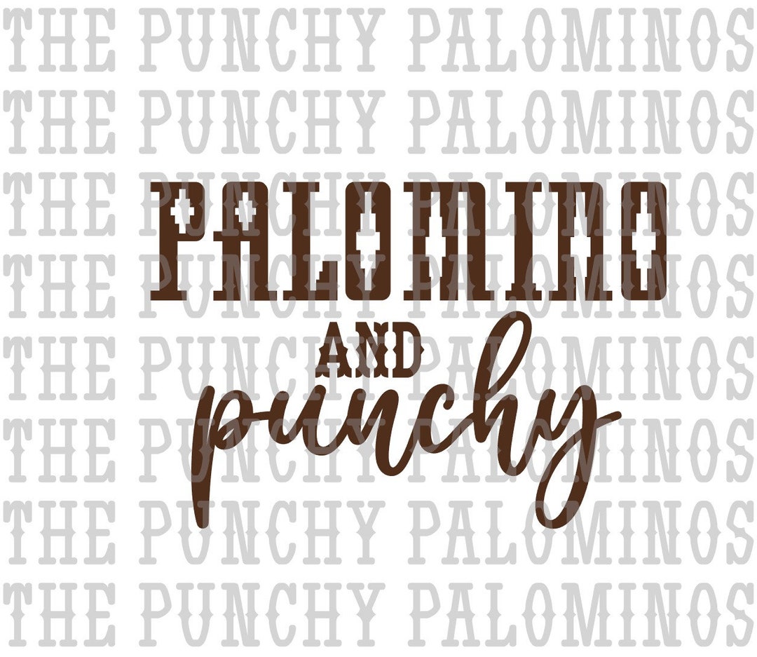 Punchy and Palomino Horse Western Digital Download - Etsy