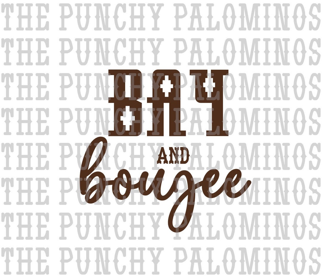Bay and Boujee Horse Western Digital Download - Etsy