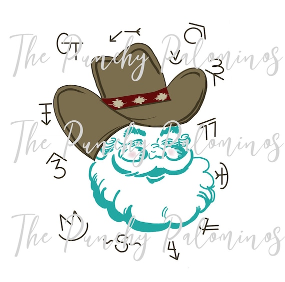 Western Branded Santa Sublimation Digital Download | Etsy