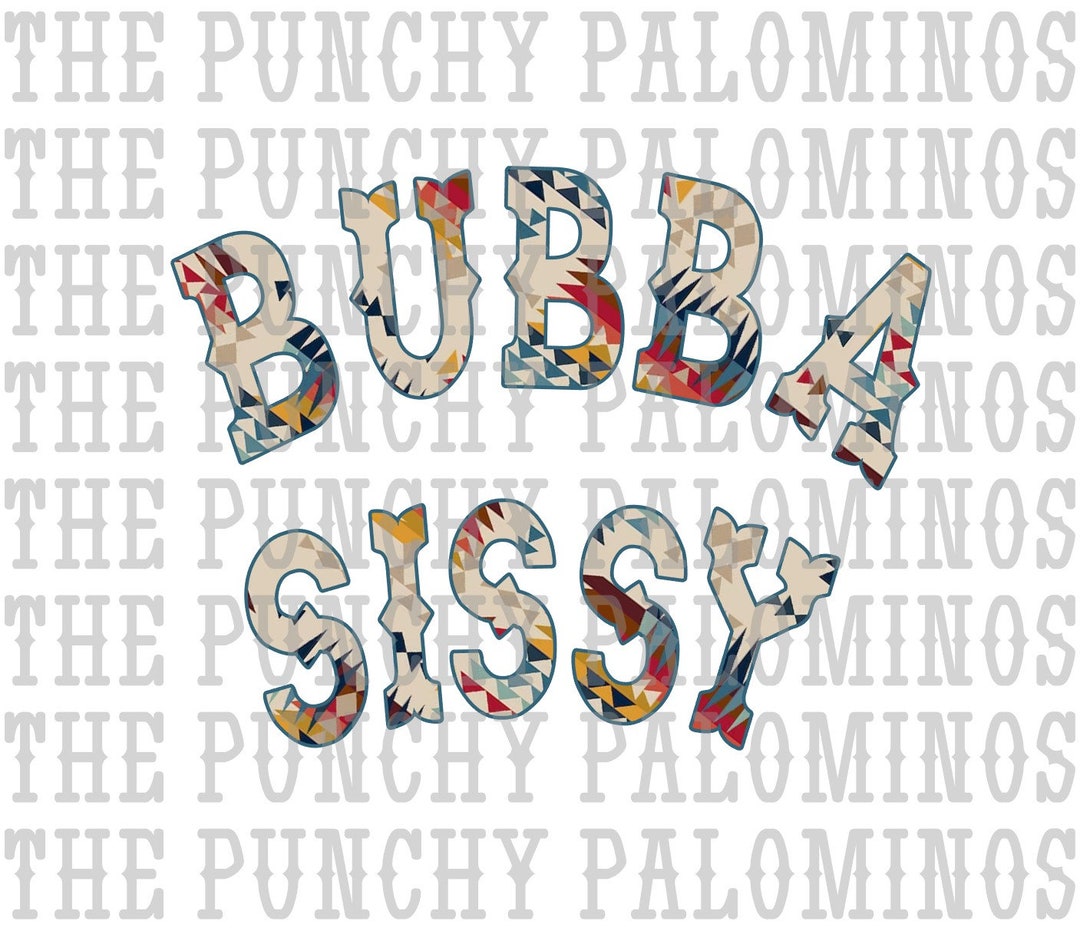 Aztec Bubba and Sissy Western Digital Download - Etsy