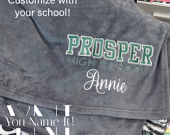 ANY College Name on the SOFTEST Custom Blanket Graduation Gift Your ...