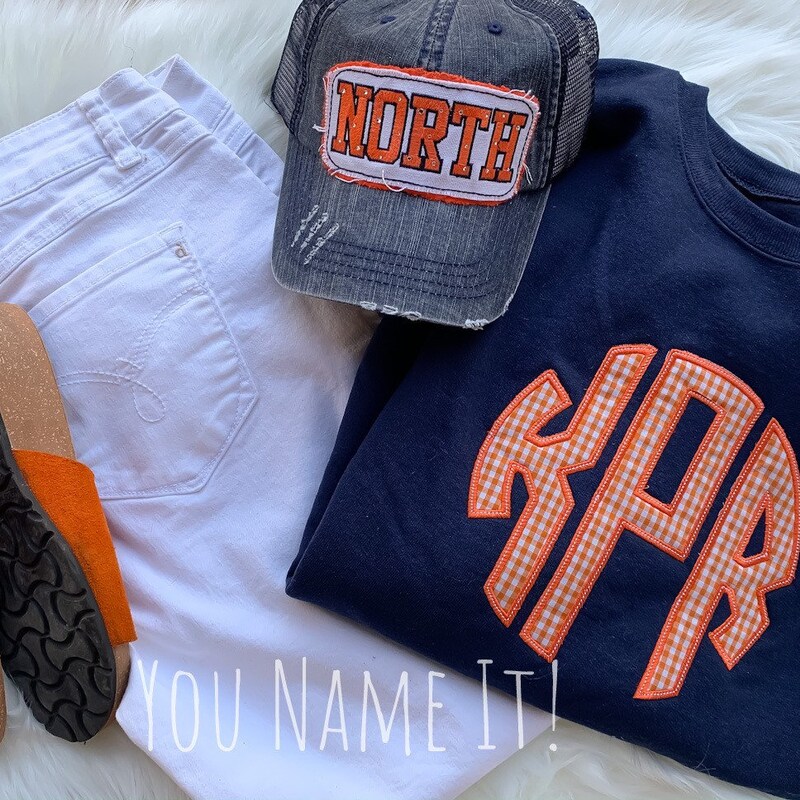 Monogram Applique - Etsy