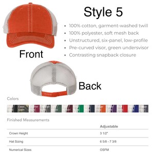 School Spirit Colorblock Hat (0004) - Etsy