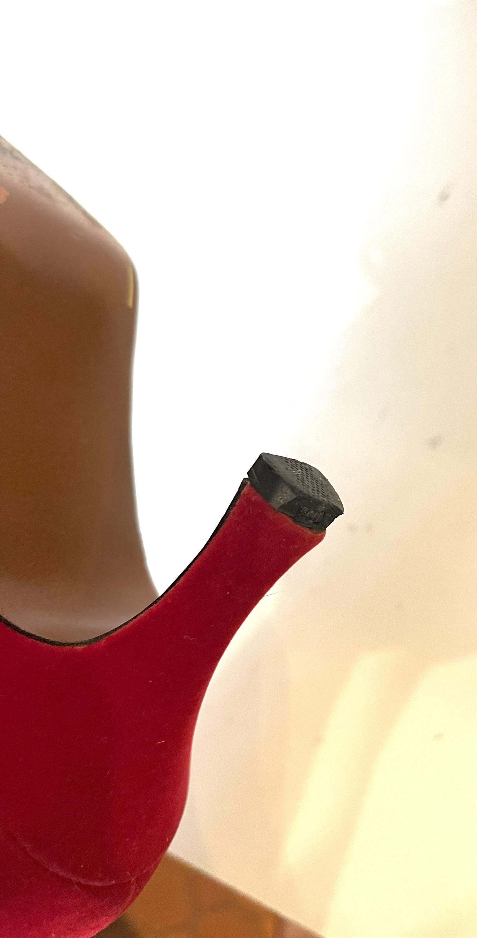 Vintage the PM Collection 925 Red Velvet High Heel Pumps With ...