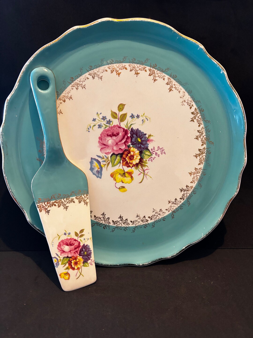 Old Foley James Kent Cake Dish - Etsy