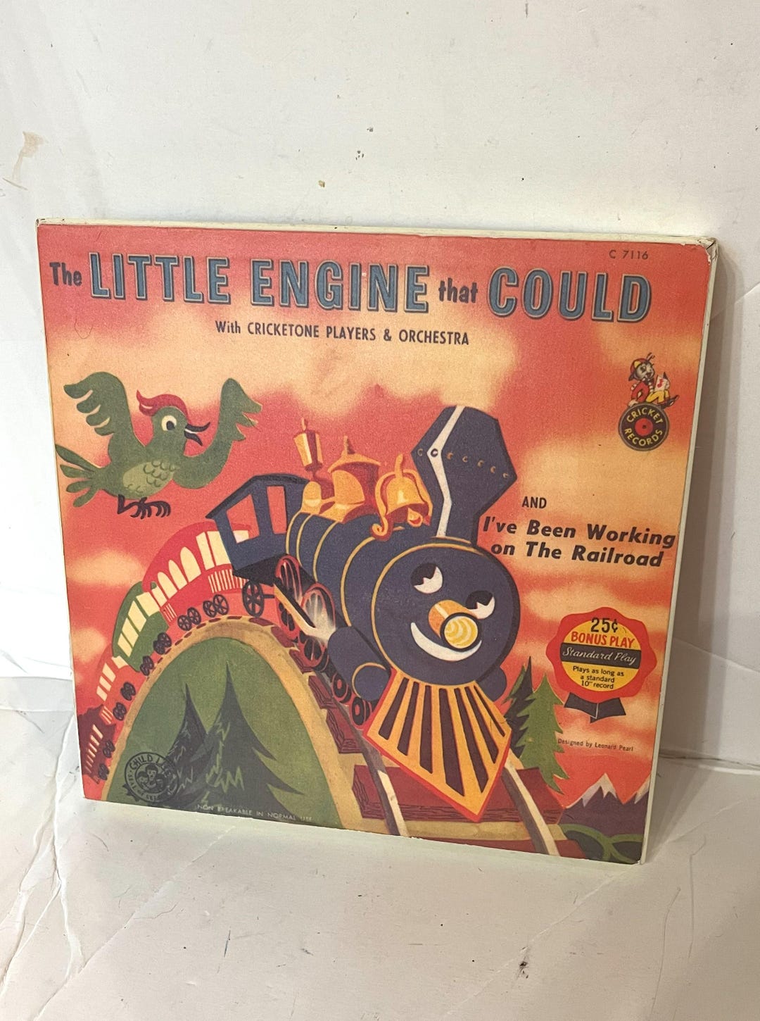 Set of 7 Children's Classic Vinyl Record Covers Wall Hangings. Cricket ...
