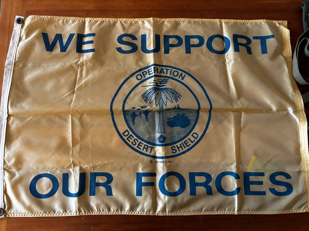 Vintage Desert Shield Desert Storm Flag - Etsy