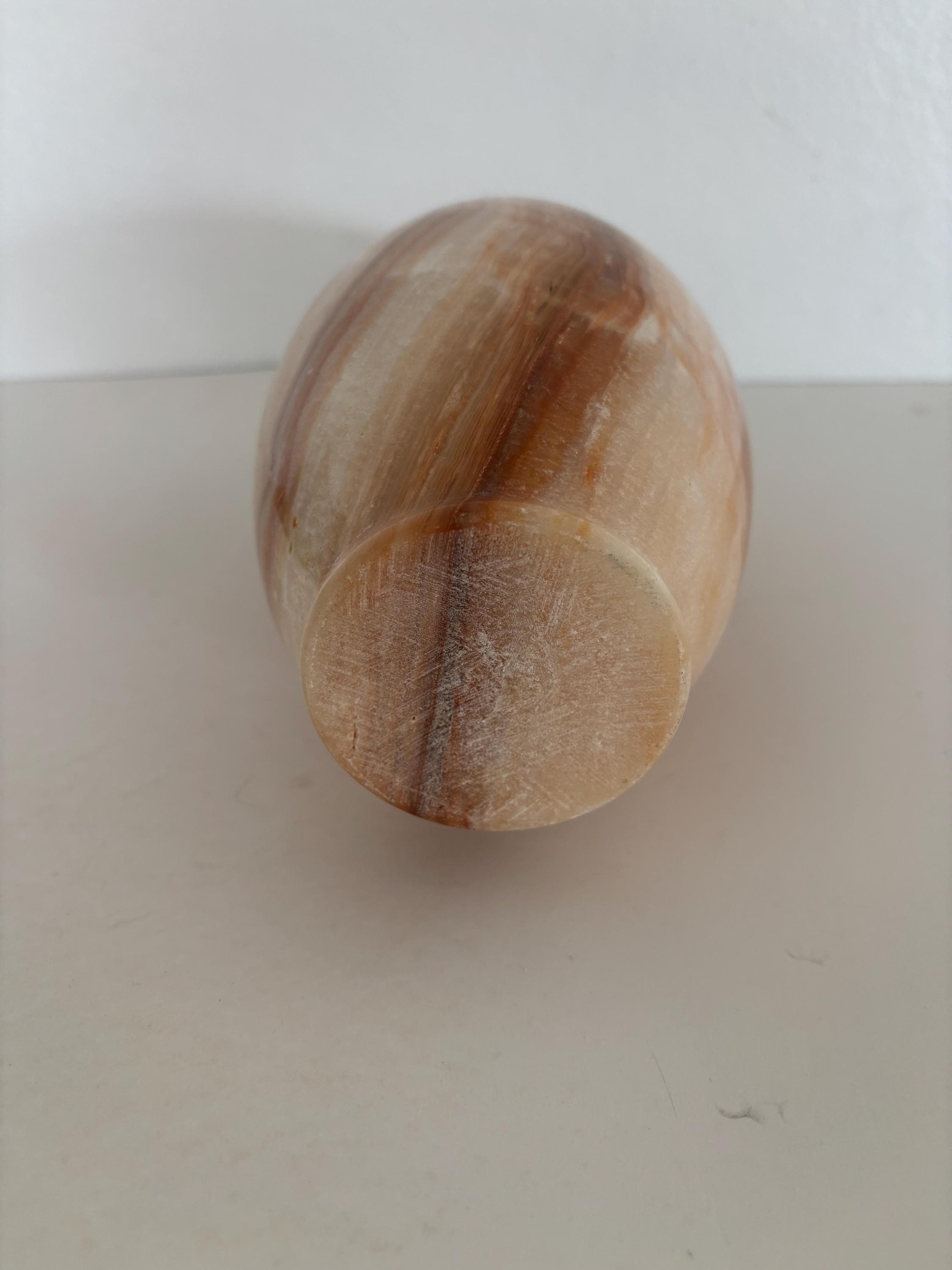 Vintage Onyx Stone Vase Tall Polished Banded Calcite Decor 1970s - Etsy