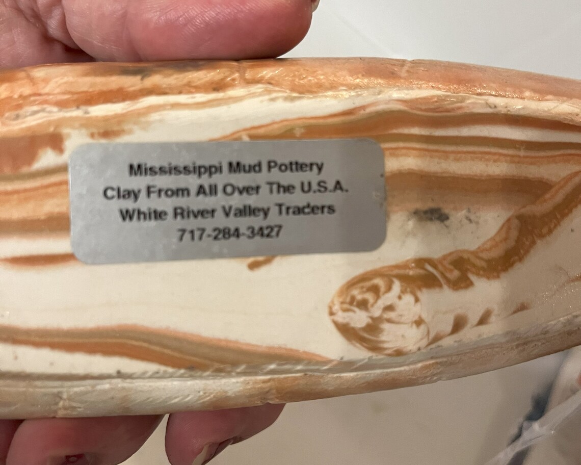 Vintage Mississippi Mud Pottery Clay Native American Indian Canoe *free ...