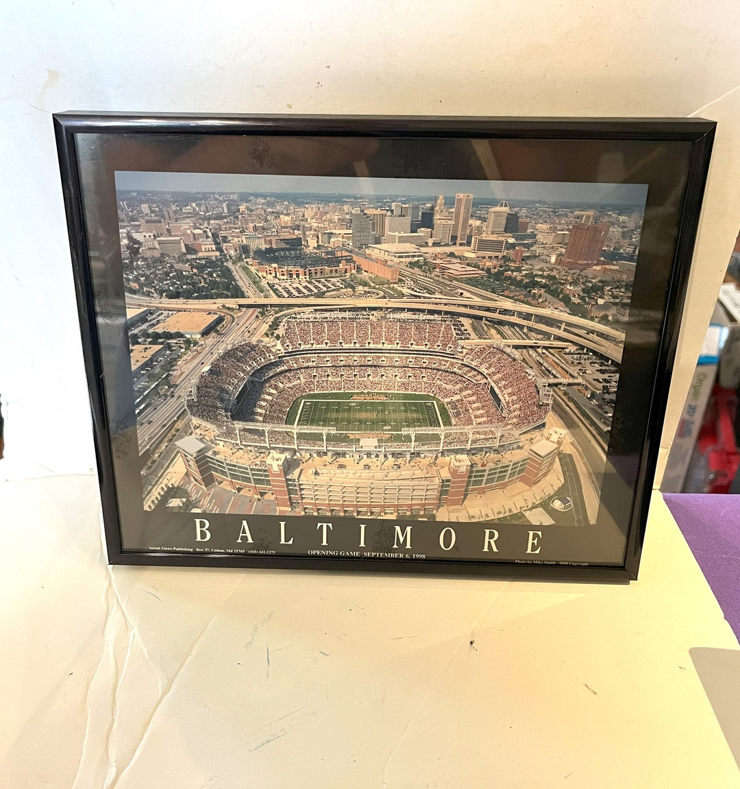 Vintage NFL Baltimore Ravens Football Opening Game September 6 1998 ...