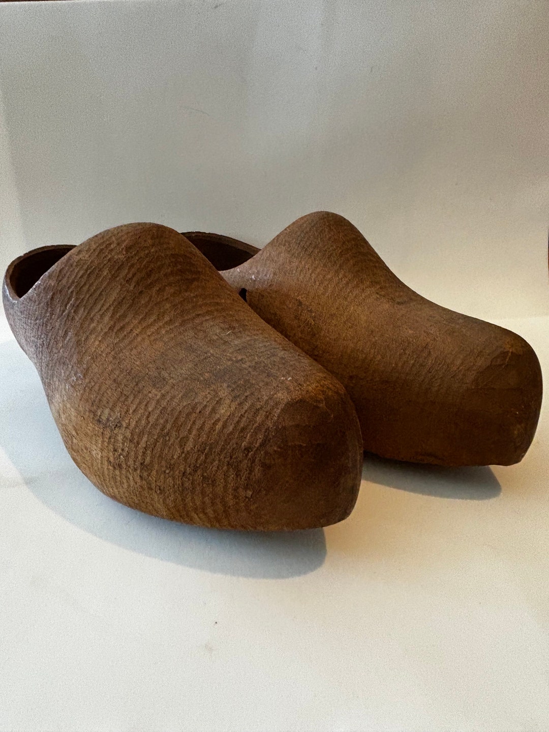 French Hand Carved Wooden Clogs. Military G.I. Send Home From WW2. 1944. Extremely Cool! Free ...
