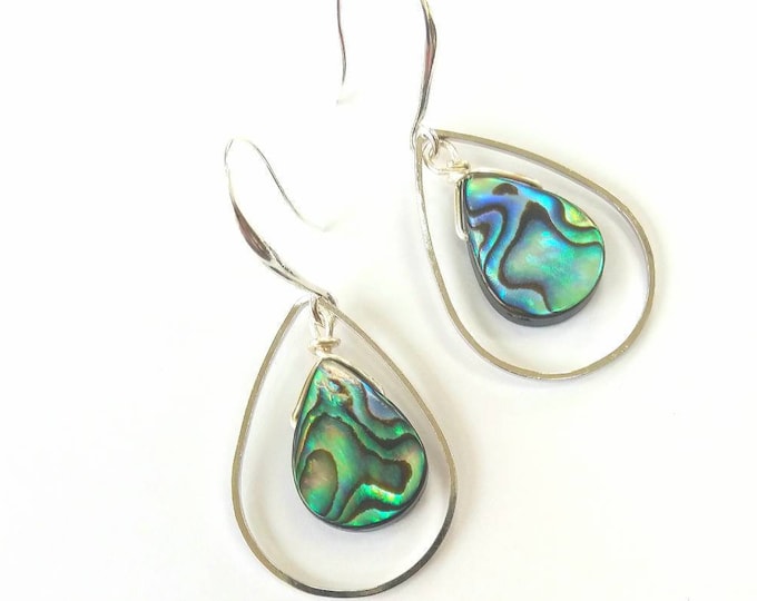 Abalone Shell Earrings Real Abalone Earrings Abalone Jewelry | Etsy