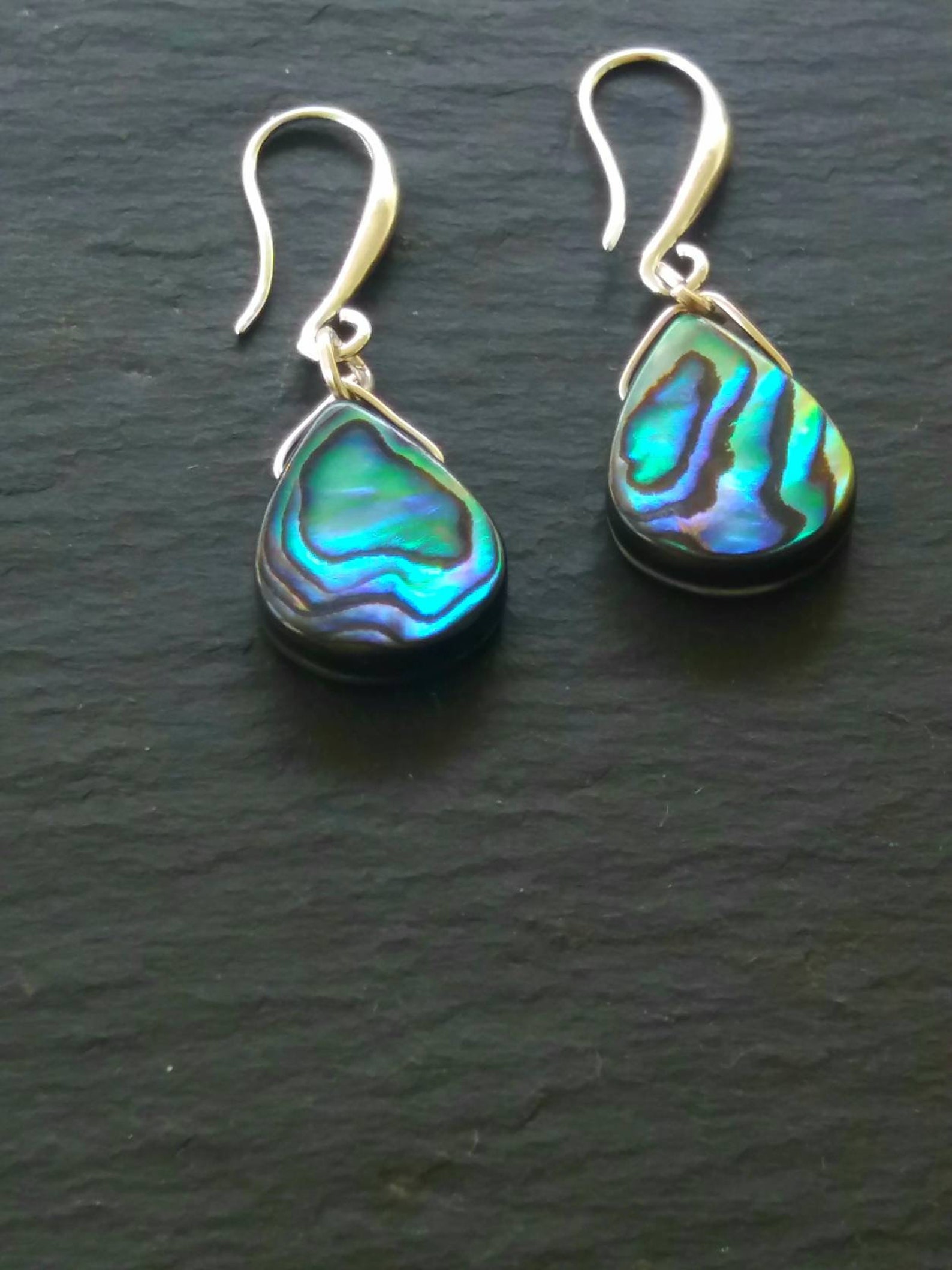 Real Abalone Earrings Sterling Silver Earrings Abalone Jewelry - Etsy