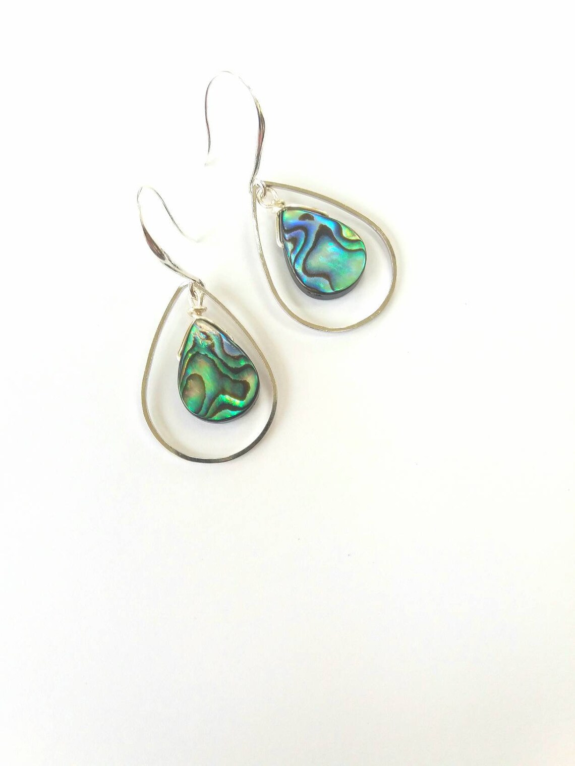 Abalone shell earrings Real abalone earrings abalone jewelry | Etsy