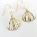 Sea Shell Earrings Gold Plated Shell Earrings Gold Shell - Etsy