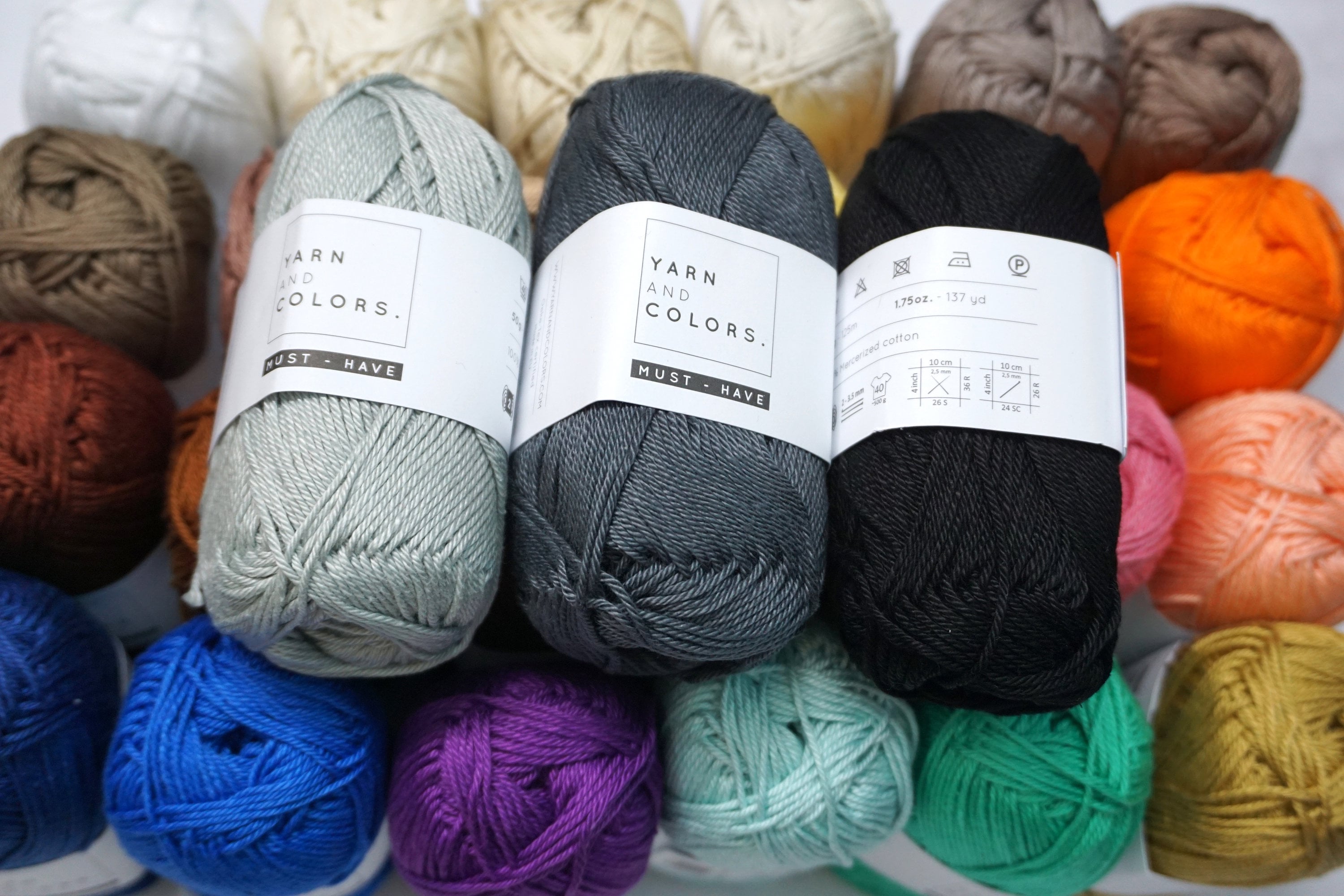 Yarn And Colors Must Have 50g Ball 100 Mercerized Cotton Etsy