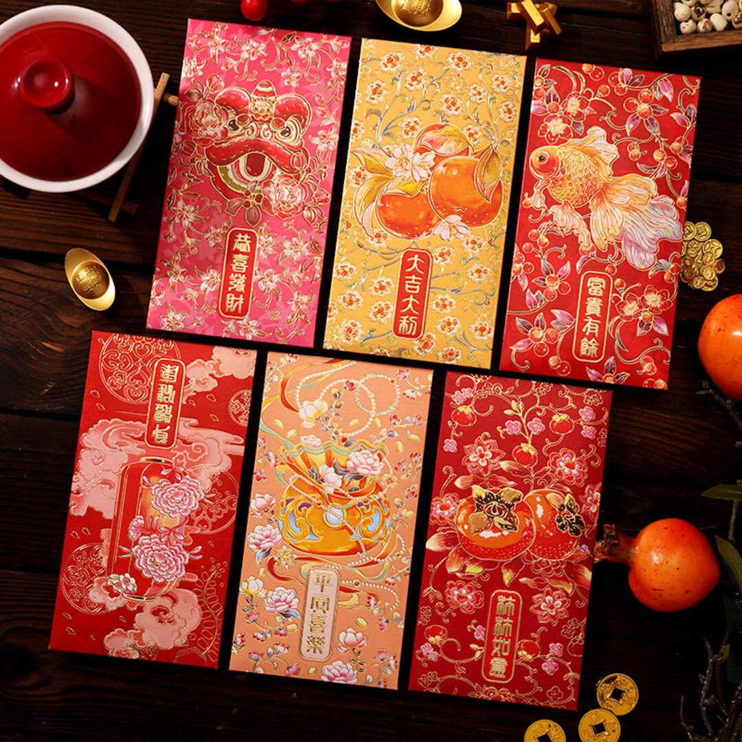 Set of 30 - 6 Designs - CNY Red Packet - Class Designs - 2026 Chinese ...