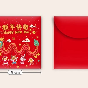 Set of 20 2 Designs CNY Red Packet Year of the Dragon 2024 Chinese New ...