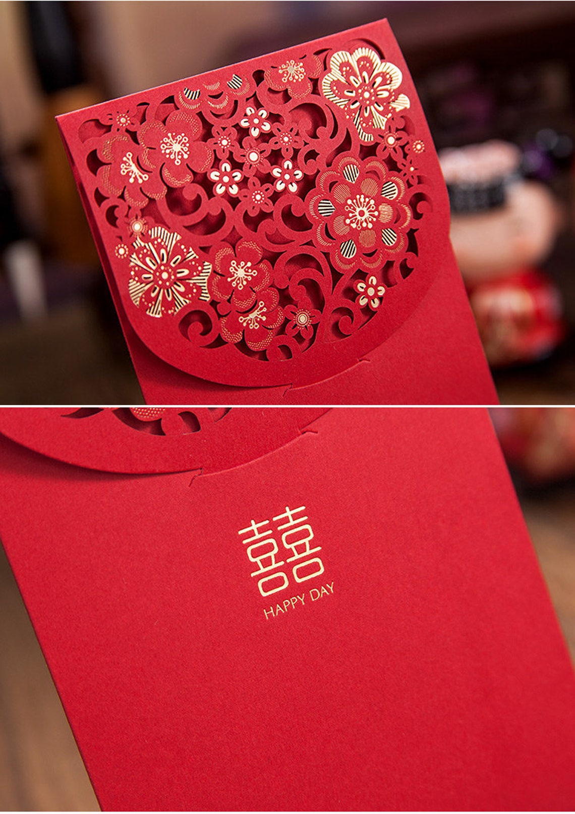 50 X Wedding Red Packet Double Happiness Chinese Wedding - Etsy