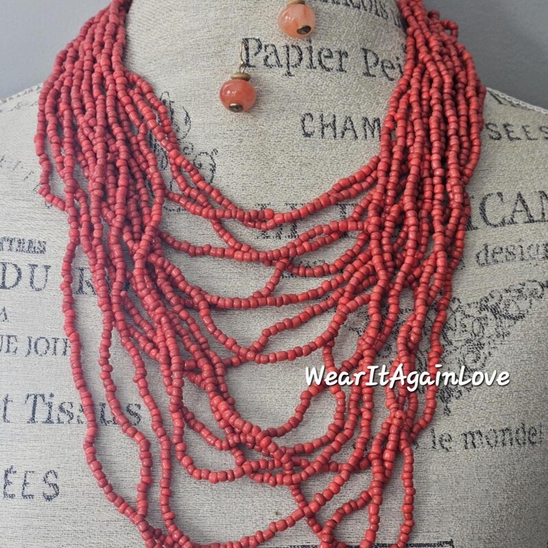 Rust Color Necklace - Etsy