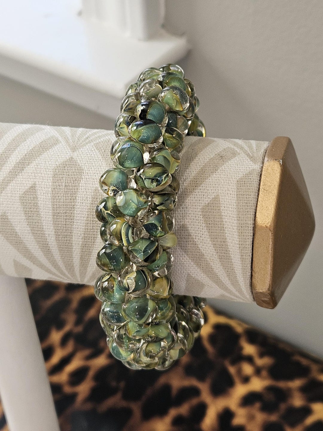 EB6 Blown Glass Beaded Extra Large Bracelet From Rwanda - Etsy