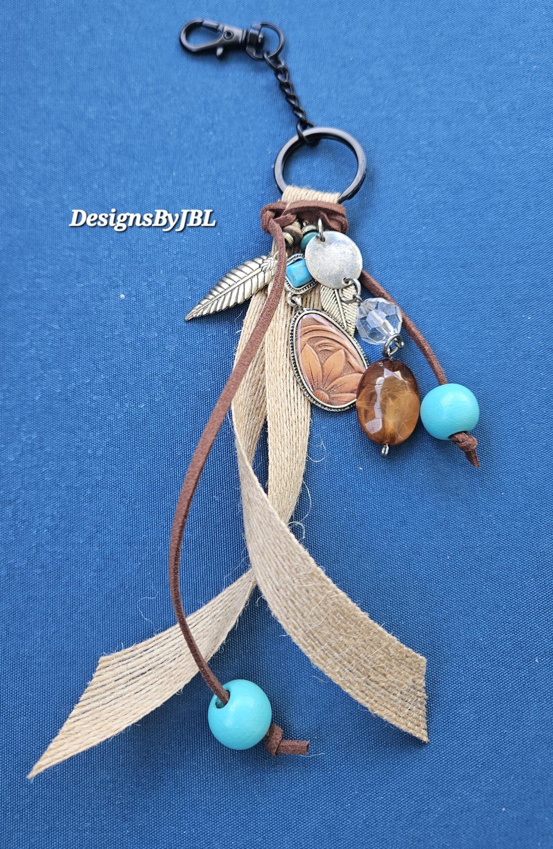 Country Girl Boho Southwestern Style Pocketbook Keychain OOAK # ...