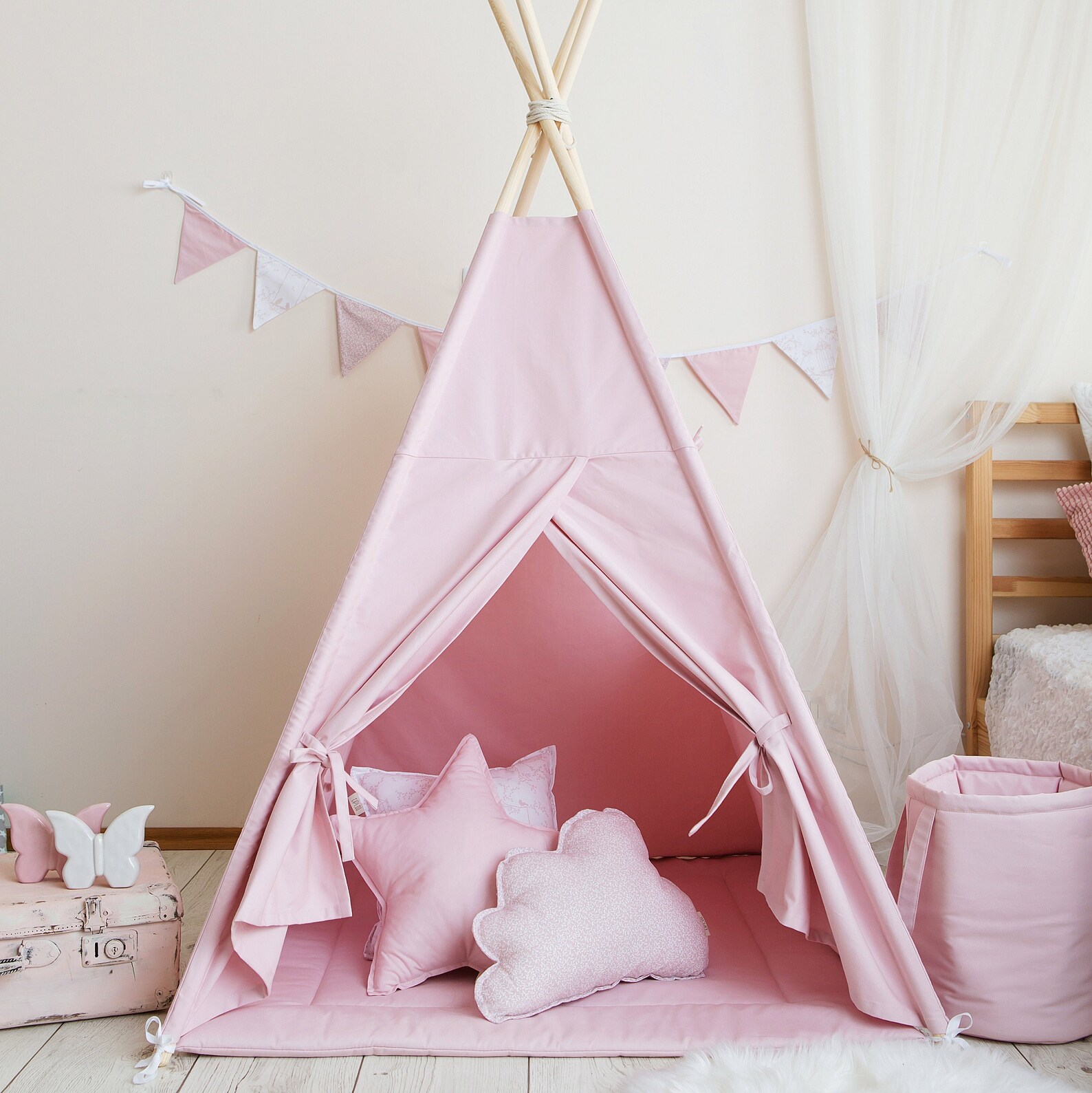 Powder pink teepee tent high quality tipi | Etsy