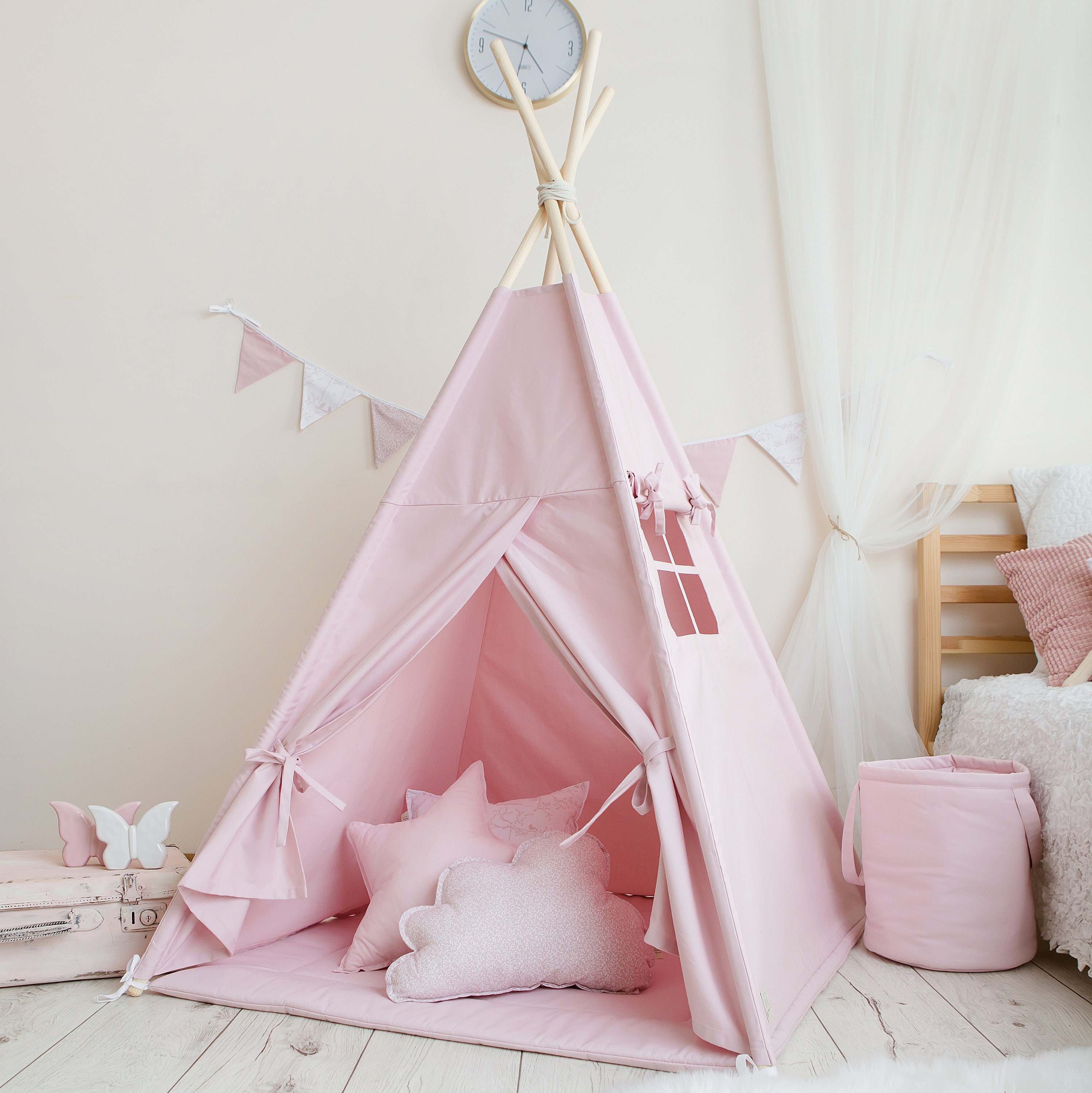 Powder pink teepee tent high quality tipi | Etsy