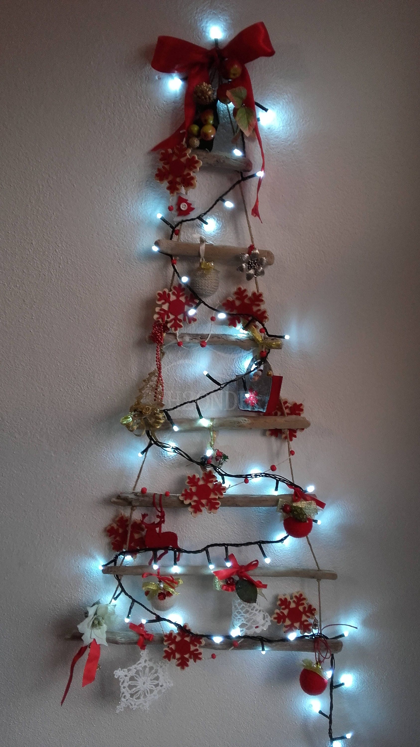 Wood Wall Christmas Tree Driftwood Modern Coastal Beach - Etsy Canada