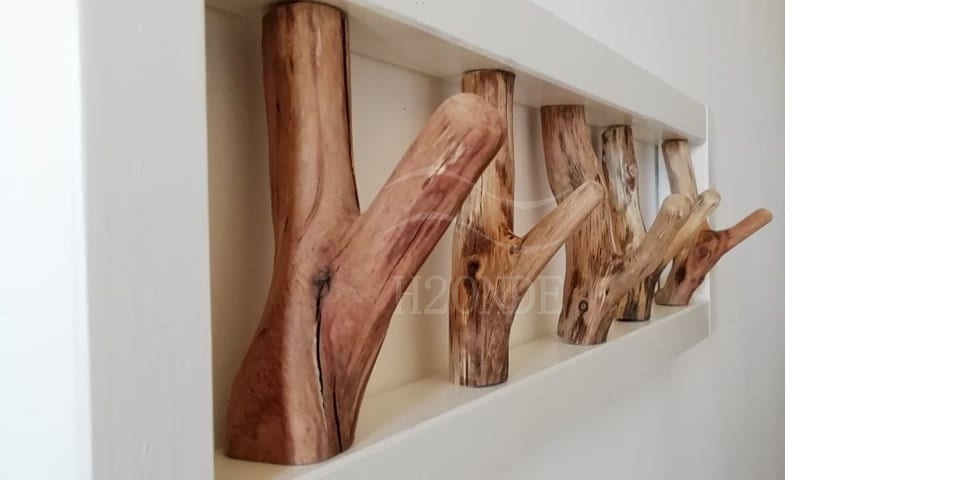 Wood Tree Branch Hook Coat Rack Mounted Garment Rustic Frame | Etsy