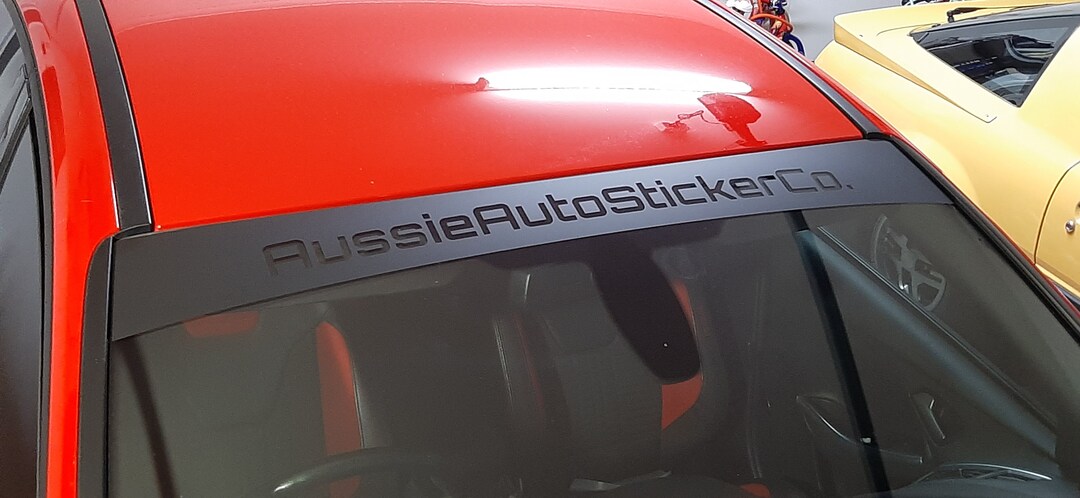 Customisable Matt Black Ford Focus Windscreen Banner Pre Cut 2012-2018 ...