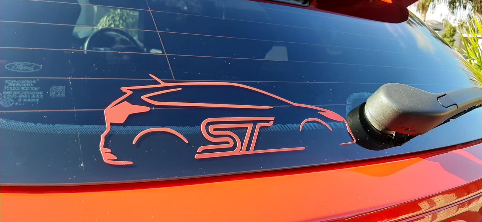 Ford Focus ST silhouette decal | Etsy