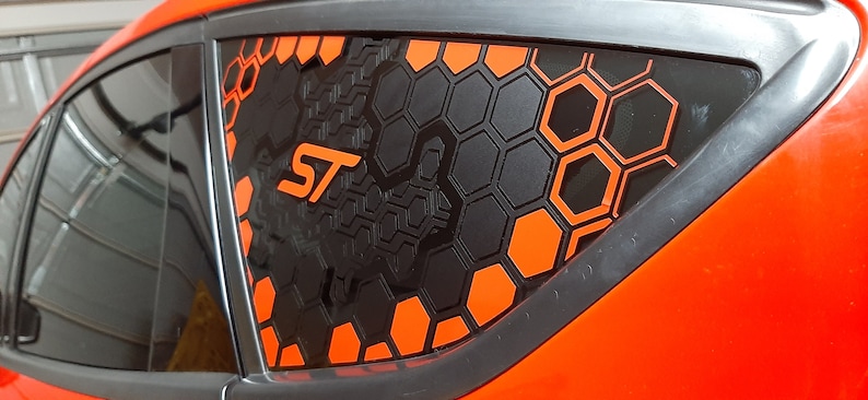 X2 Ford Focus Corner Window Sticker Decal. 2012-2018 Hexagons - Etsy