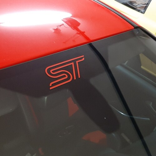 Ford Focus / Fiesta ST Logo Vinyl Cut Decal 213mm X 85mm - Etsy Australia