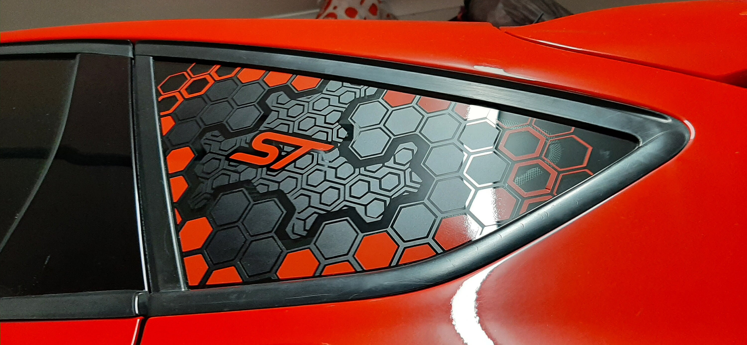 X2 Ford Focus Corner Window Sticker Decal. 2012-2018 Hexagons - Etsy ...