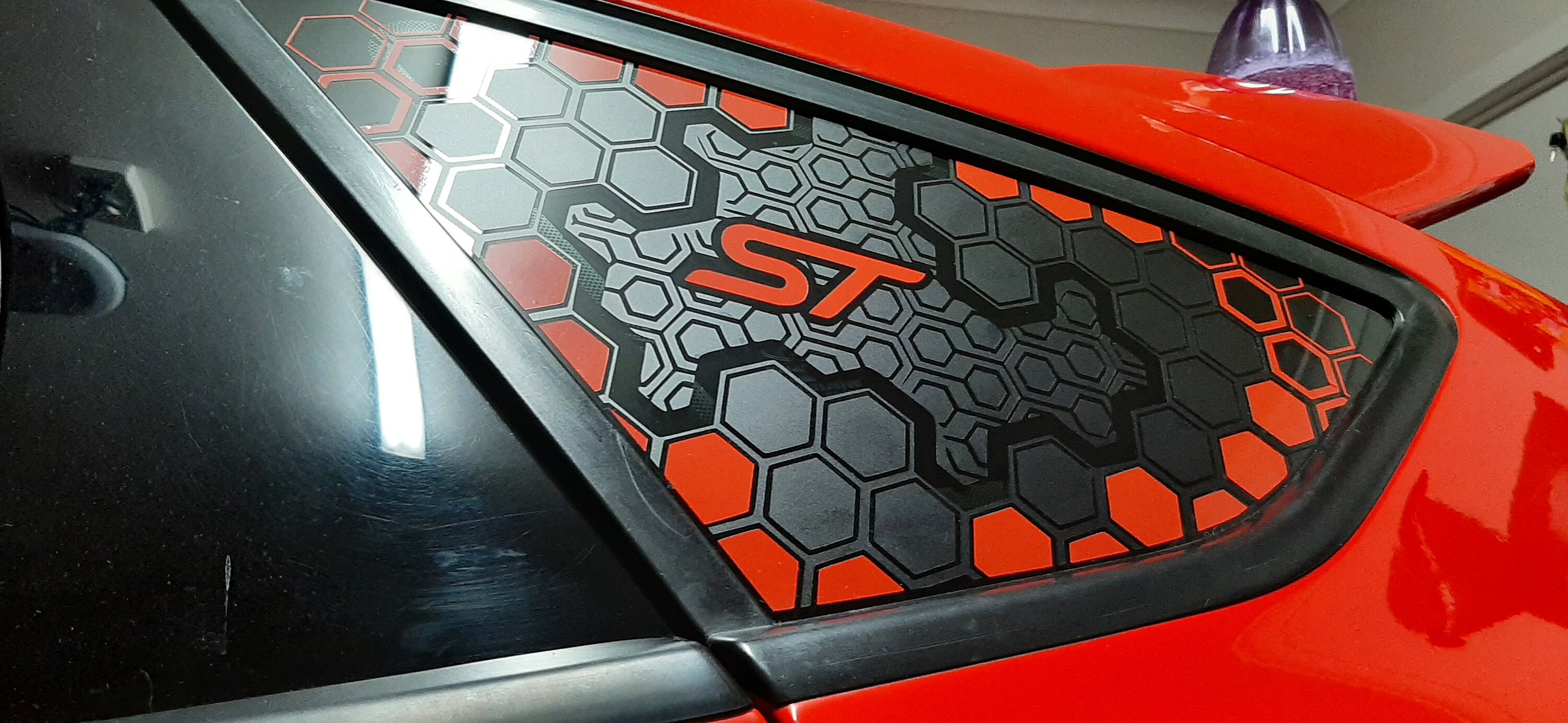 X2 Ford Focus Corner Window Sticker Decal. 2012-2018 Hexagons - Etsy ...