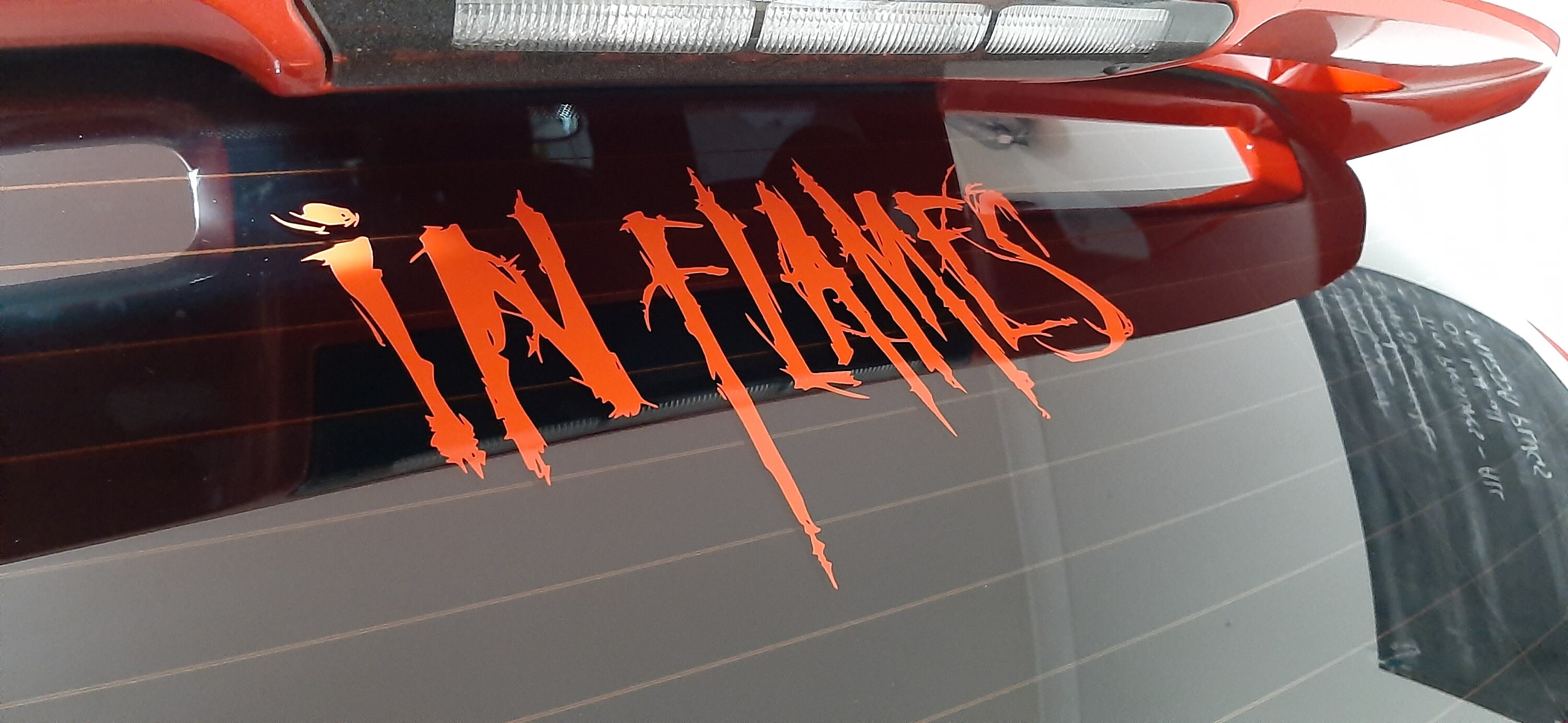 In Flames Vinyl Cut Decal / Sticker - Etsy UK