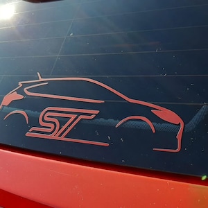 Ford Focus ST Silhouette Decal - Etsy