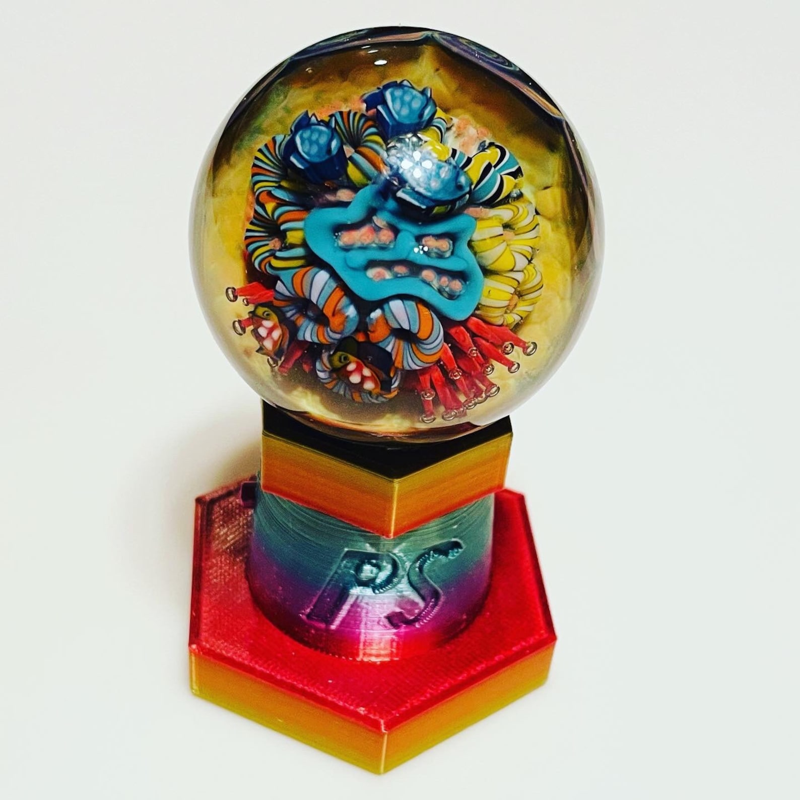 Light up LED Marble Stand UV Black Light and Standard - Etsy