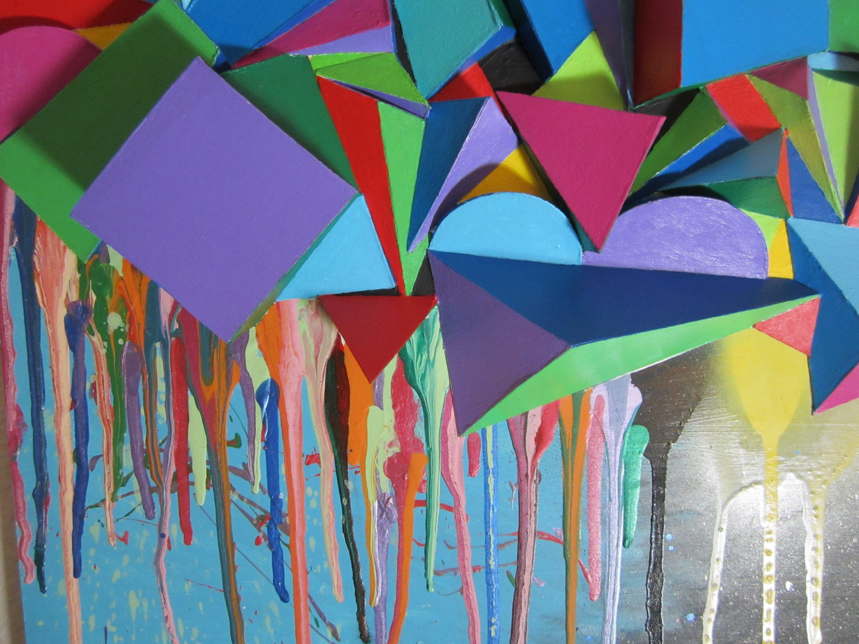 Downpour is an Original Art Painting, Sculpture, Wall Art, Pop Art ...