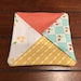 Coaster Set Bright Folded Fabric Coasters Set of 4 Handmade Square ...
