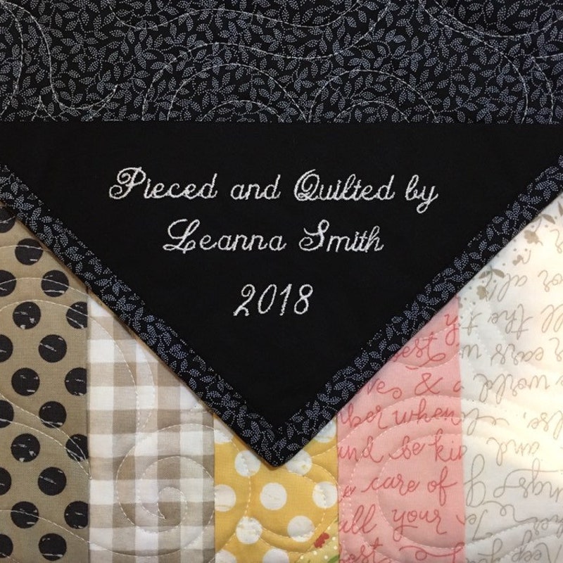 Custom Quilt Label - Etsy