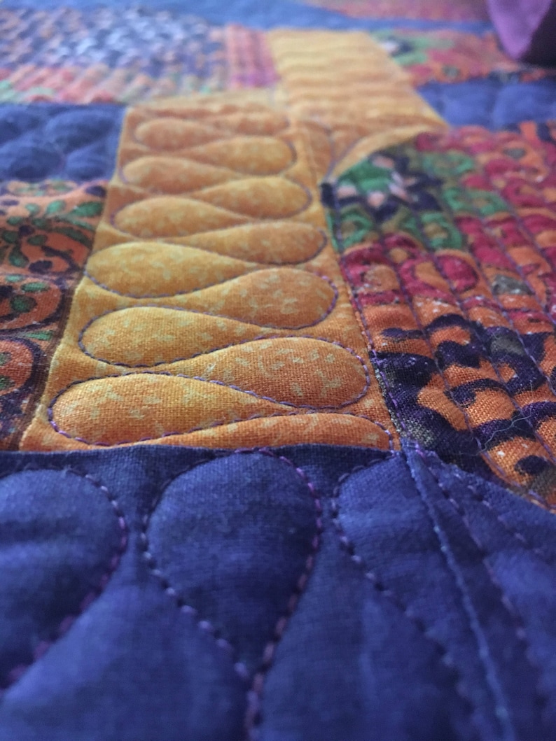 Handmade Quilt Moroccan Style Unique Throw Quilt Custom Quilted ...